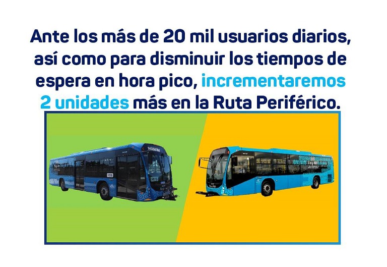 Ampliación de las Rutas Periférico y Nocturnas